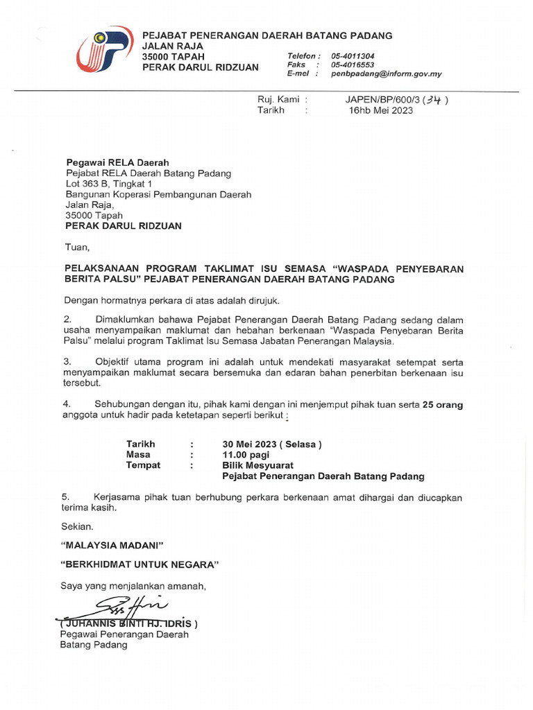 Taklimat ISU Bersama RELA | PDF Taklimat ISU Bersama RELA | PDF