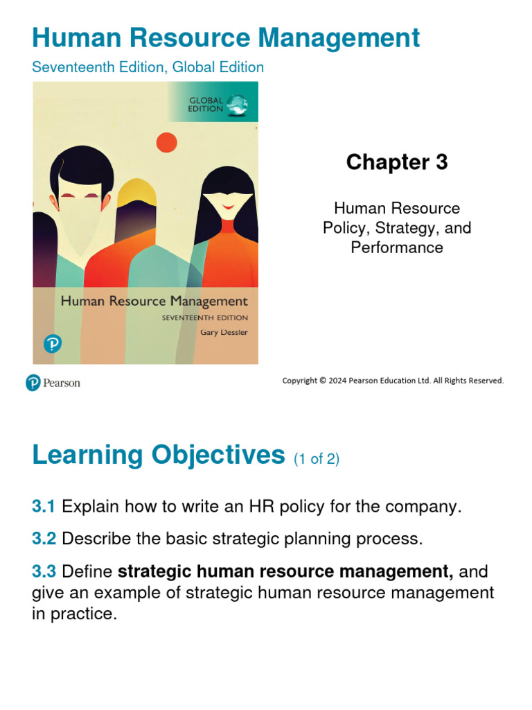 Dessler HRM17e Ch03 | PDF | Strategic Management | Human Resource Management