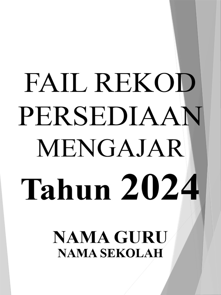 DIVIDER BUKU REKOD PENGAJARAN 2024 Jimat Ink | PDF