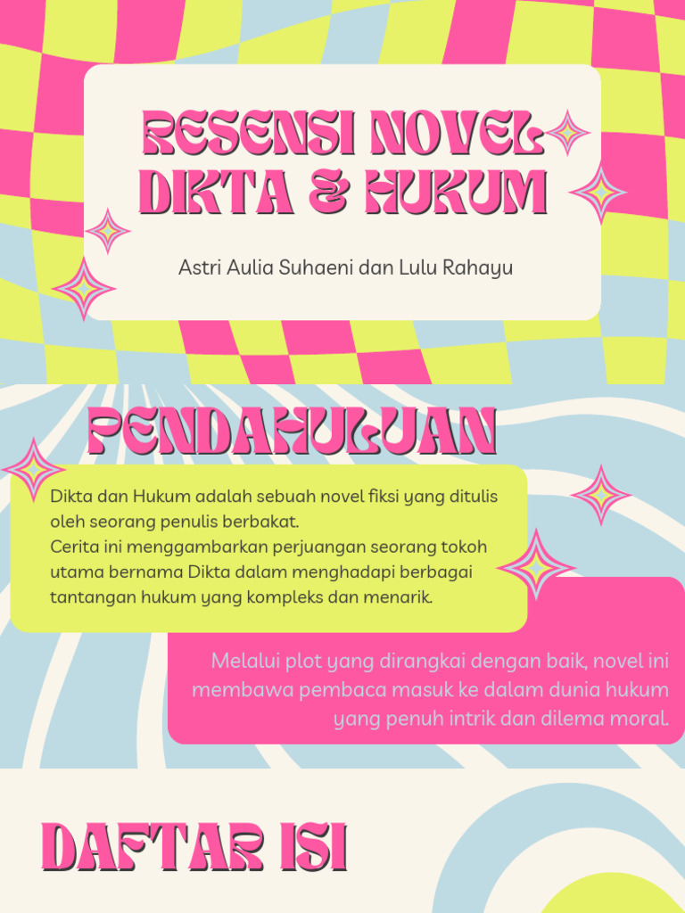 Resensi Novel Dikta Dan Hukum | PDF | Fiksi Umum