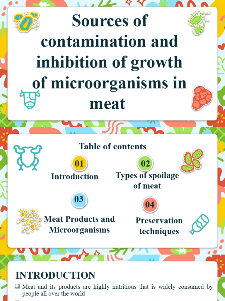 Microbial Spoilage in Meat Products | PDF | Decomposition | Food ...