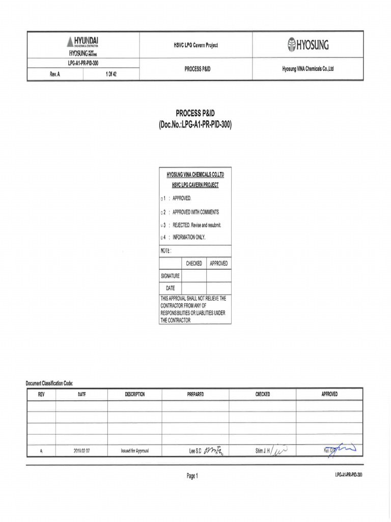 LPG-A1-PR-PID-300 Process P&ID - Rev.A | PDF
