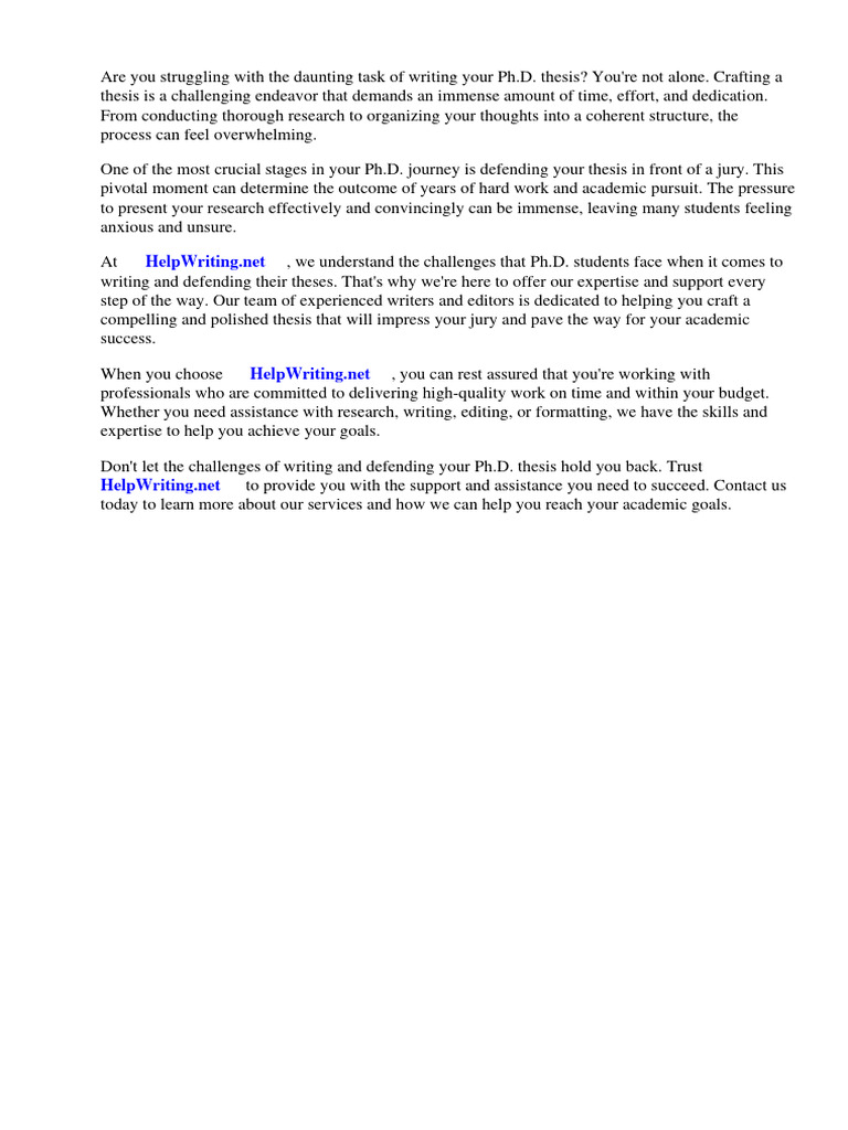 Phd Thesis Defense Jury Pdf Thesis Doctor Of Philosophy