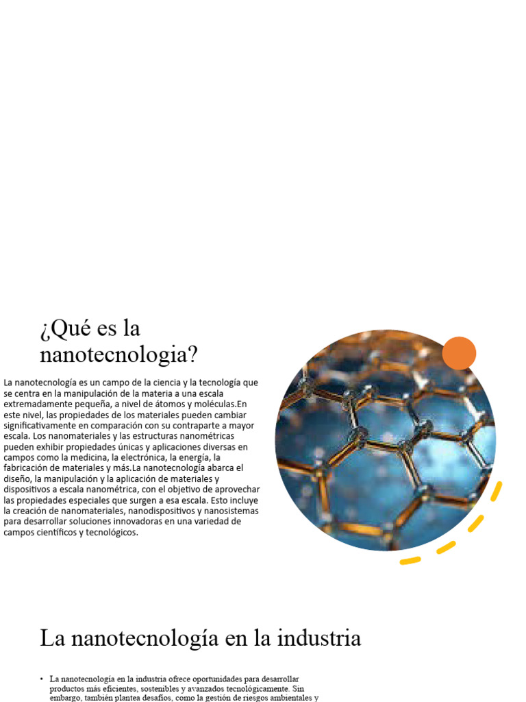 Introducción a la Nanotecnología y sus Aplicaciones | PDF ...