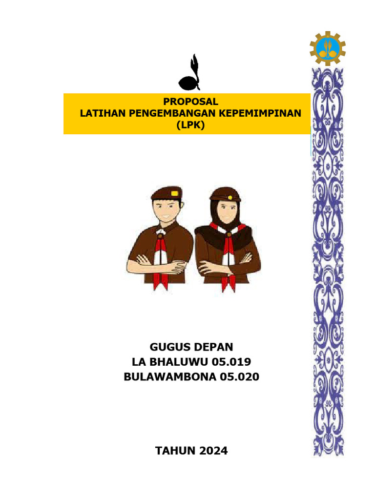 Proposal LPK Pramuka SMK Negeri 1 Baubau | PDF | Karier & Perkembangan
