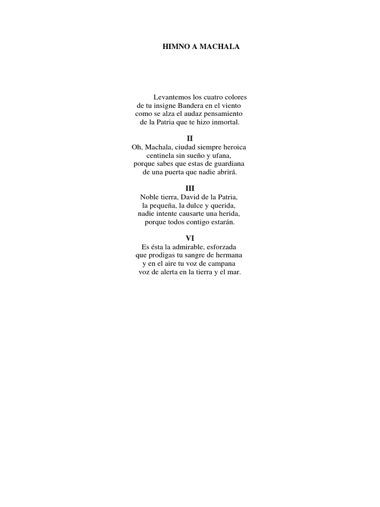Himno A Machala | PDF