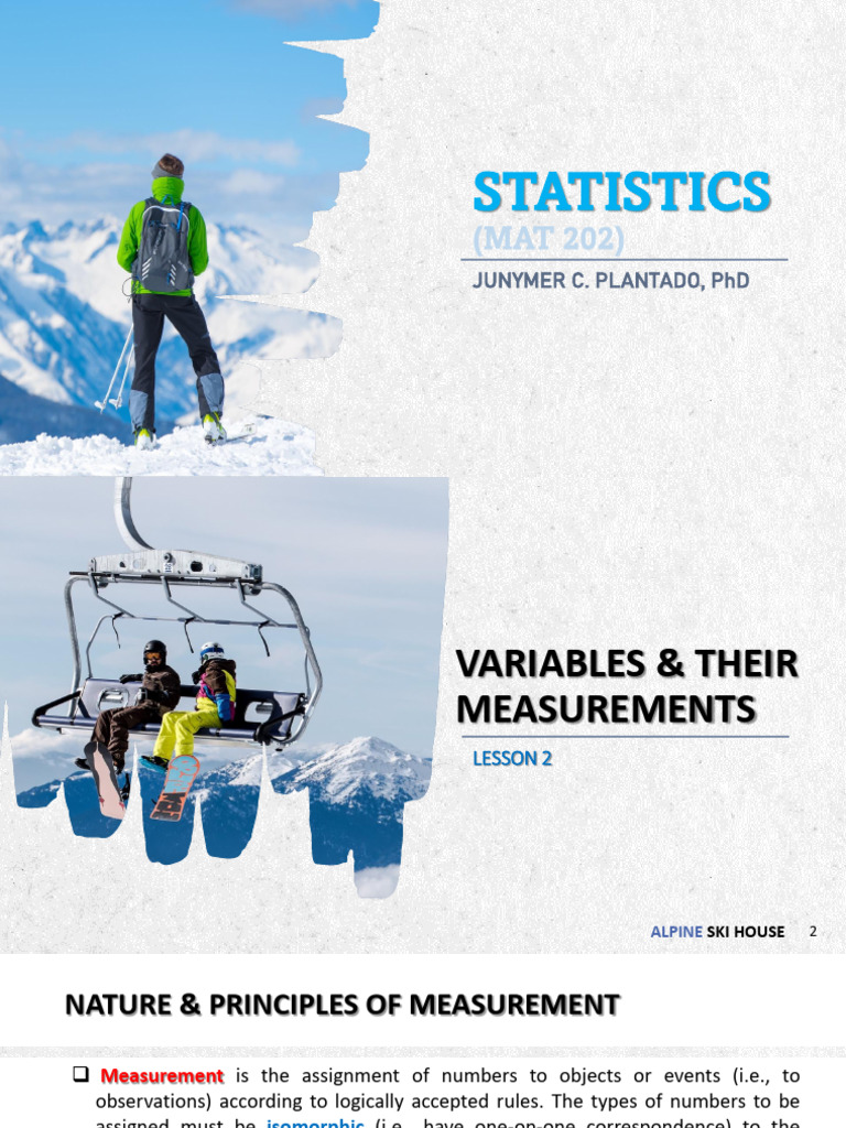 Unit 2 - Variables and Thier Measurements | PDF | Level Of Measurement ...
