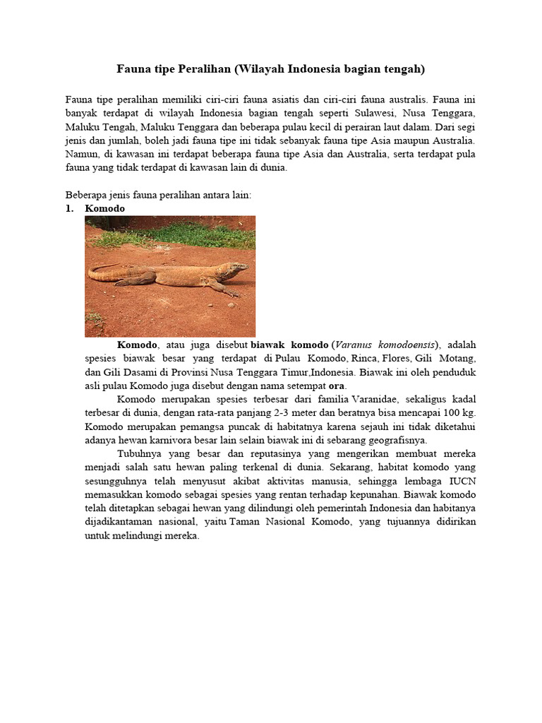 Fauna Tipe Peralihan | PDF | Sains & Matematika