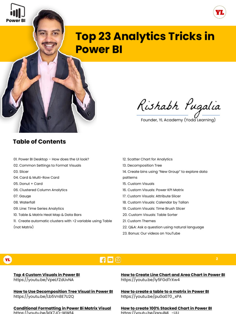 Top 23 Analytics Tricks in Power BI | PDF | Microsoft Excel | Cybernetics
