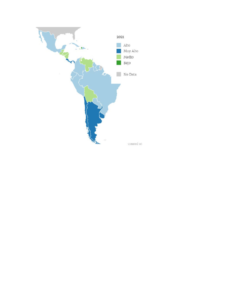 Mapa IDH ALC 2021 | PDF