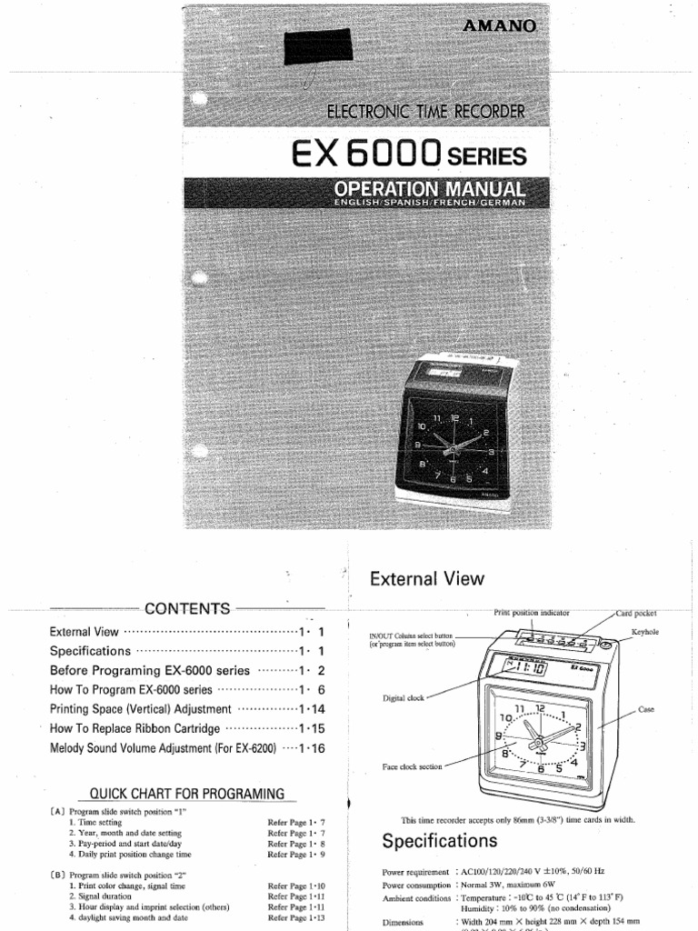 ex-6000_series_operation_manual | PDF