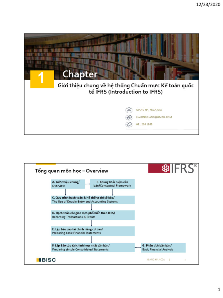 5909 Slide Chuong 1 Introduction To Ifrs | PDF
