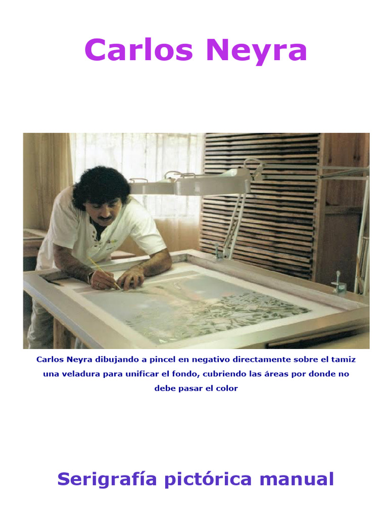 LIBRO de Serigrafía Pictórica Manual de Carlos Neyra 2024 - OK - 109 ...