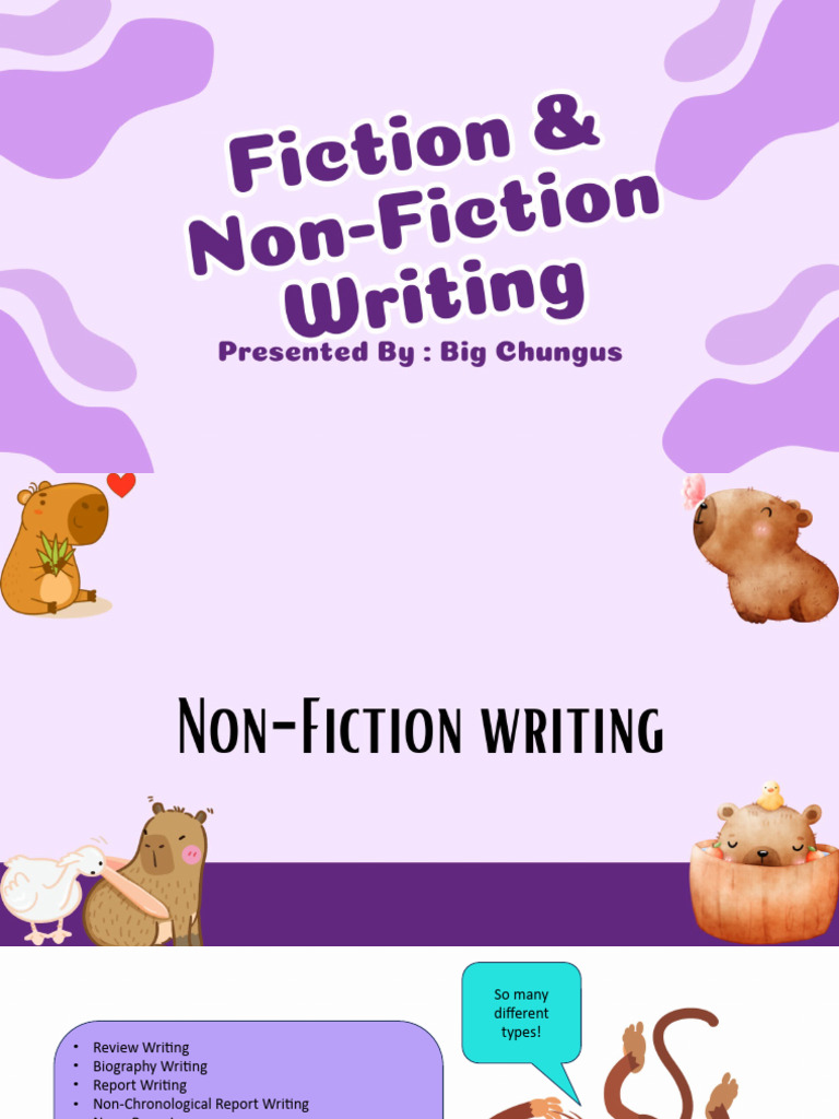 Non-fiction and fiction writing | PDF | Narration | Argument