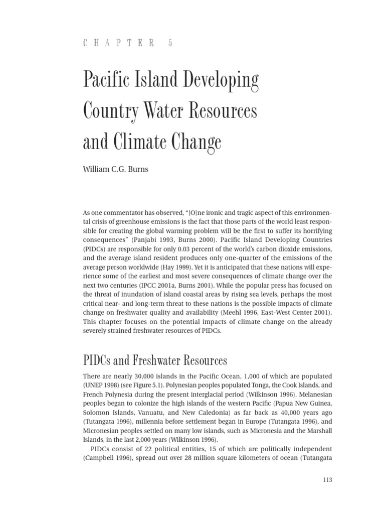 Freshwater Resources on Johnston Atoll | PDF | General Circulation ...