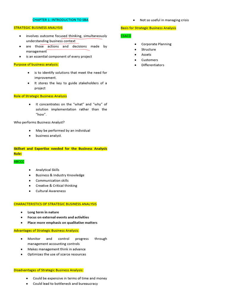 Sba Reviewer 2 | PDF | Lean Manufacturing | Business Analysis