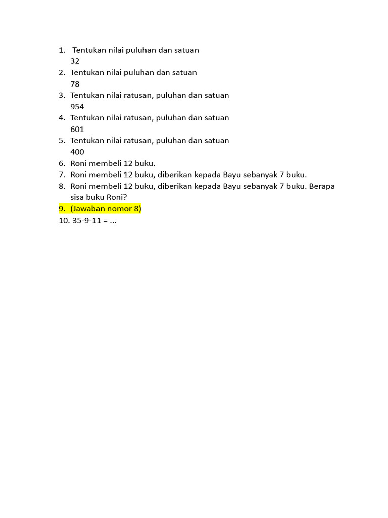 Kuis 5 Sept 2023 | PDF