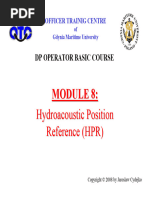 DP Operator Manual: Section 10 Hydro Acoustic Position Reference ...