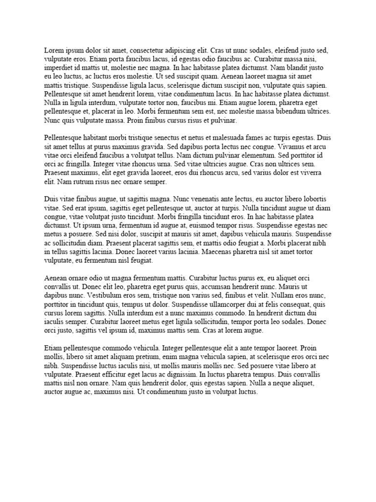 Lorem Ipsum Template | PDF