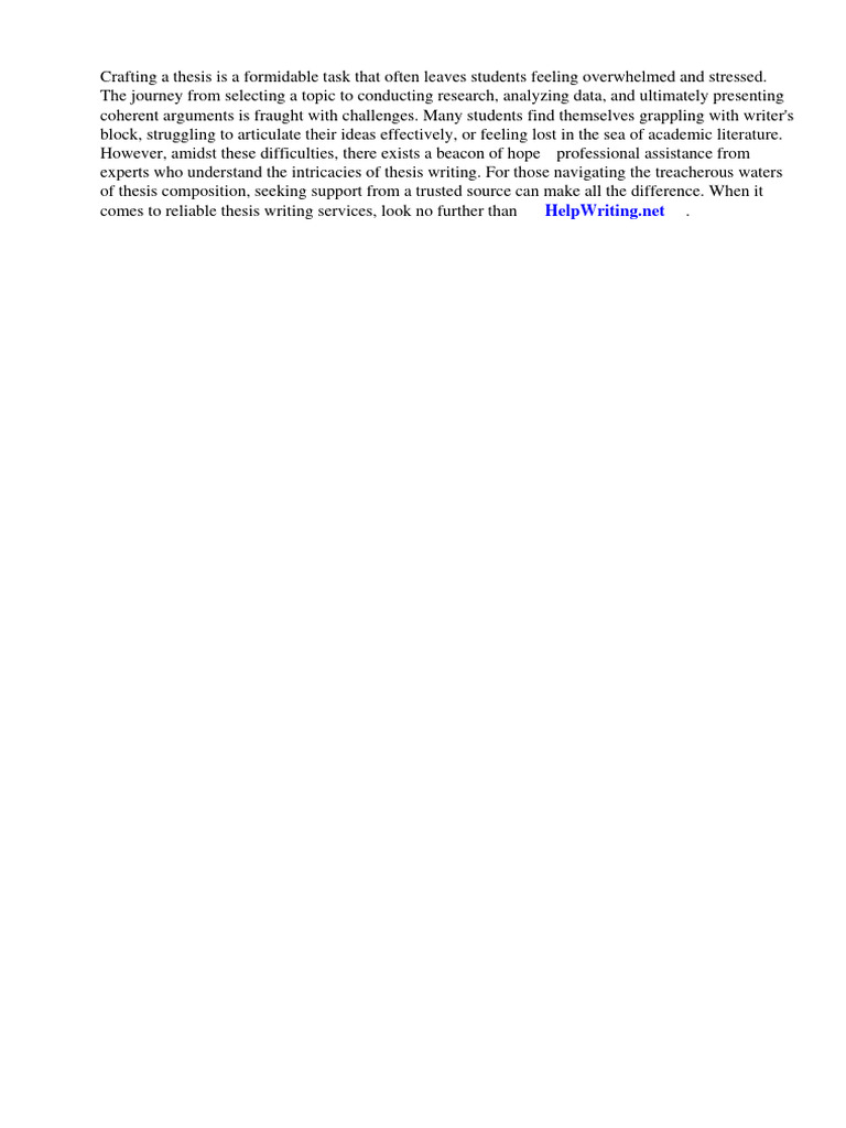 Thesis Opening Paragraph | PDF | Essays | Paragraph