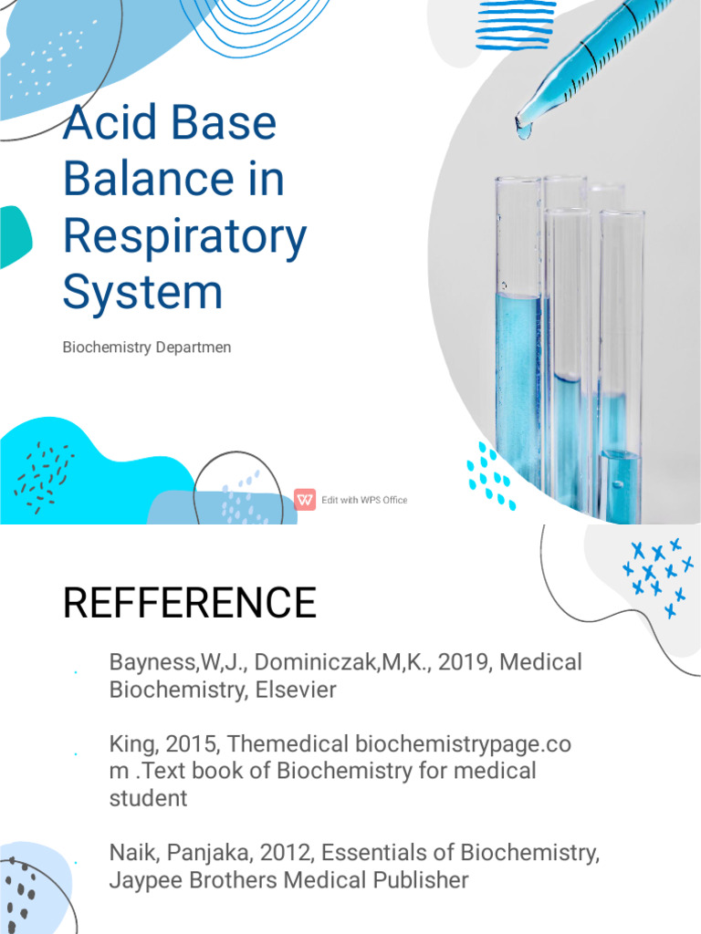 Acid Base Balance Respiratory (2024) | PDF | Buffer Solution | Bicarbonate