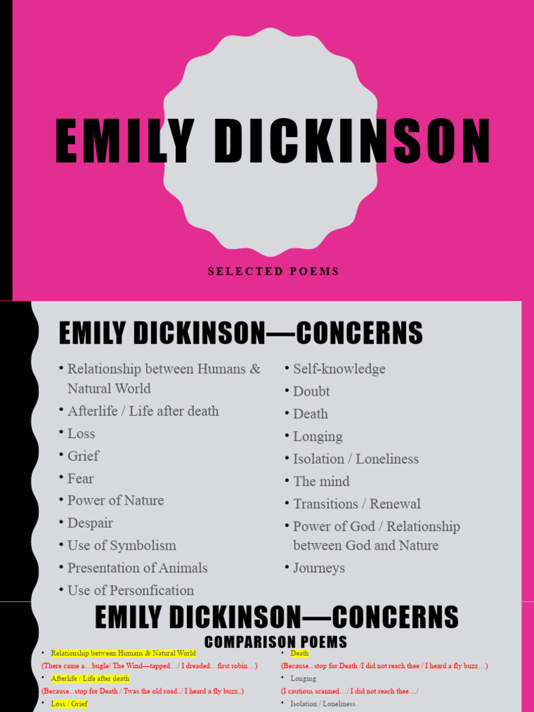 Analyzing Themes in Dickinson's Poetry | PDF | Poetry | Metre (Poetry)
