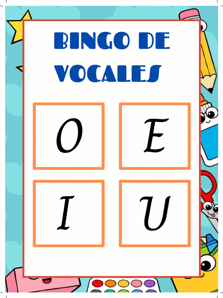 Bingo de Vocales | PDF