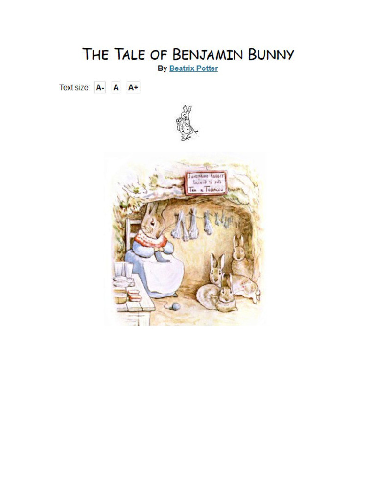 Benjamin The Bunny | PDF