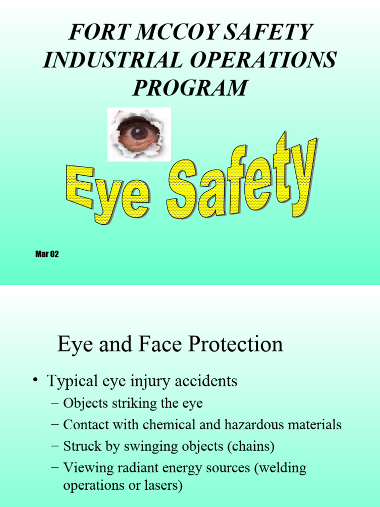 Eye Safety | PDF | Materials