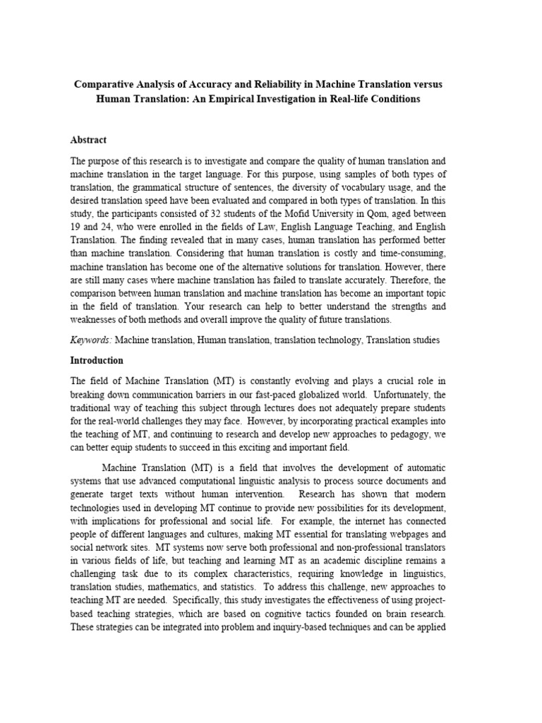 Comparative Analysis of Accuracy and Reliability in Machine Translation ...