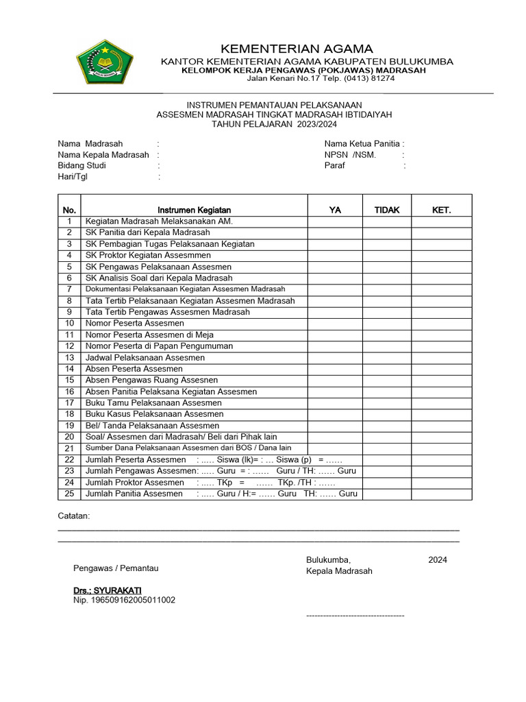 Instrumen AM24 | PDF
