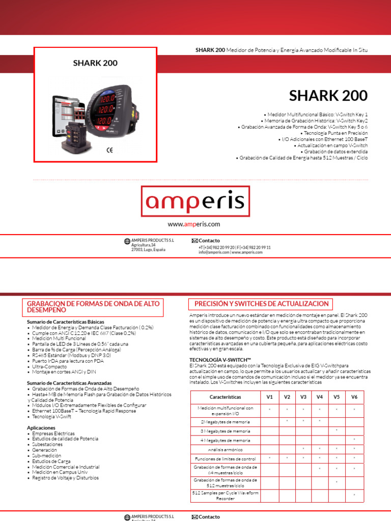 Catalogo Shark 200 | PDF | Relé | Electrónica