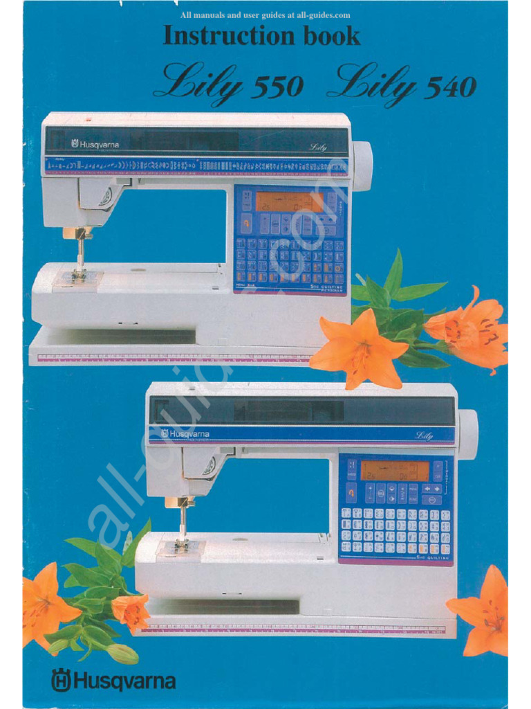Husqvarna/Viking Lily 540/550 Sewing Machine Instruction Manual | PDF