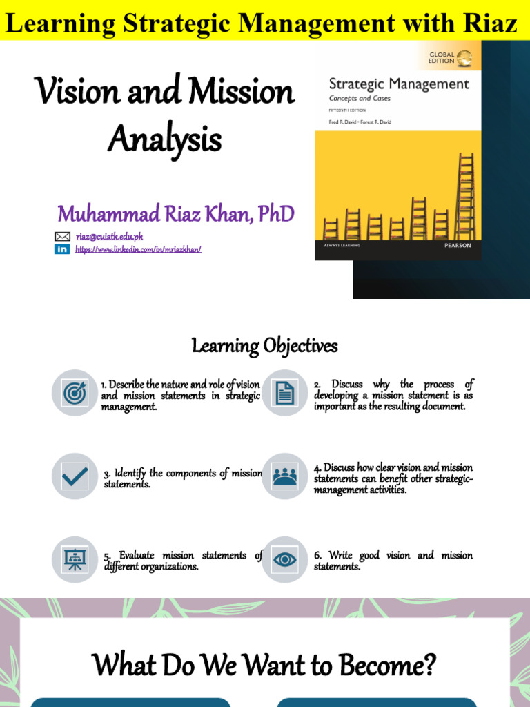 Vision and Mission Analysis | Download Free PDF | Corporate Social Responsibility | Reputation