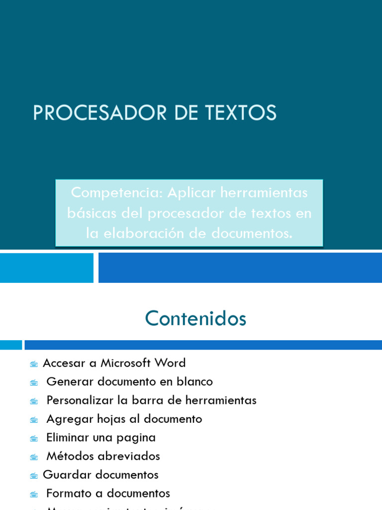 Procesador de Textos | PDF | Microsoft Word | Procesador de textos