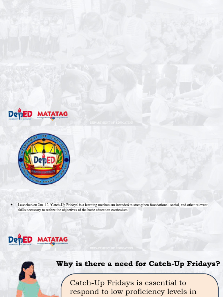 Catch Up Fridays Orientation Presentation | PDF | Learning | Teachers