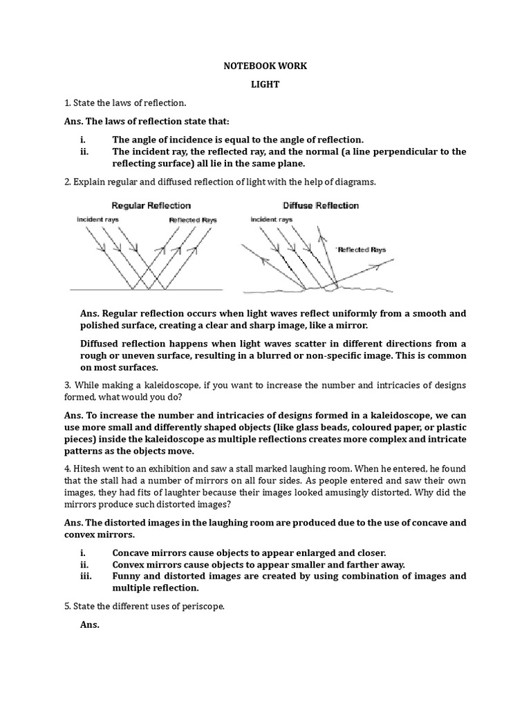 Light NB Work | PDF | Eye | Mirror