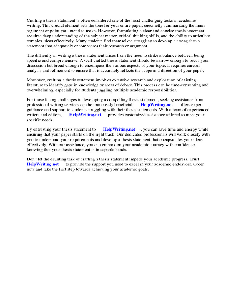 Avid Thesis Statement | PDF | Essays | Thesis