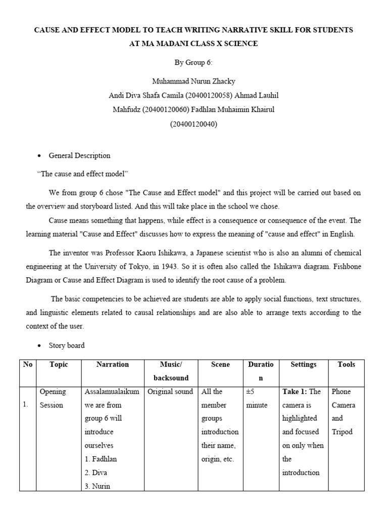 GROUP 6_CAUSE AND EFFECT | PDF | Causality | Cognition