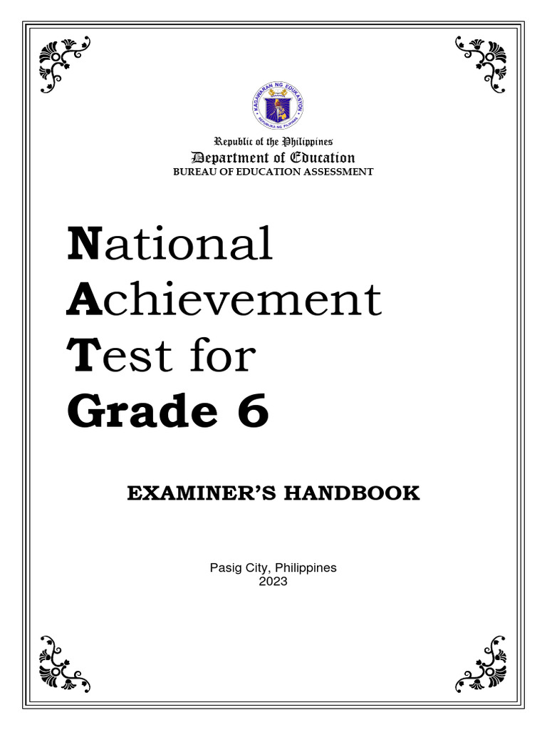 NAT Grade 6 Examiner's Handbook 2023 | PDF | Technology & Engineering