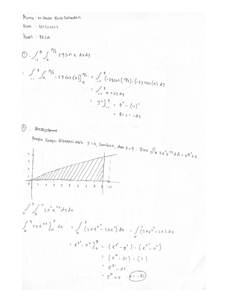 M.kevin Feno Sahadan Kuis02 Kalkulus2 | PDF