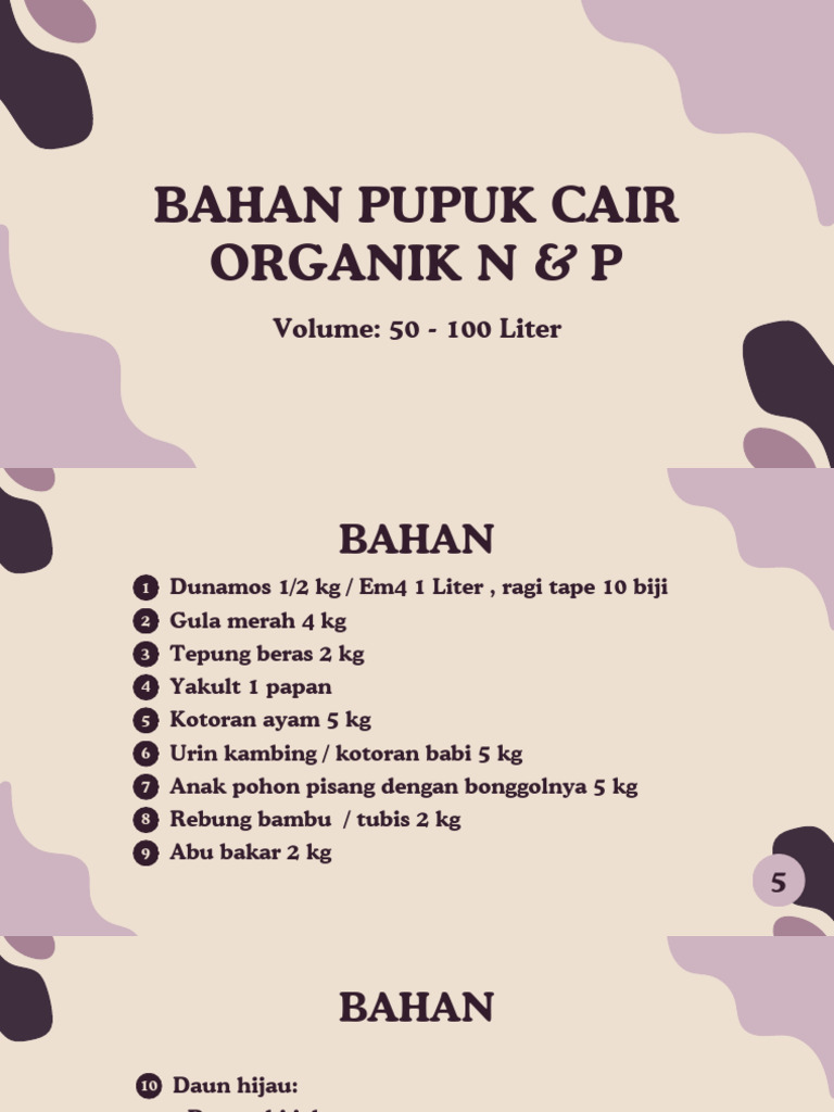 Bahan Pupuk | PDF