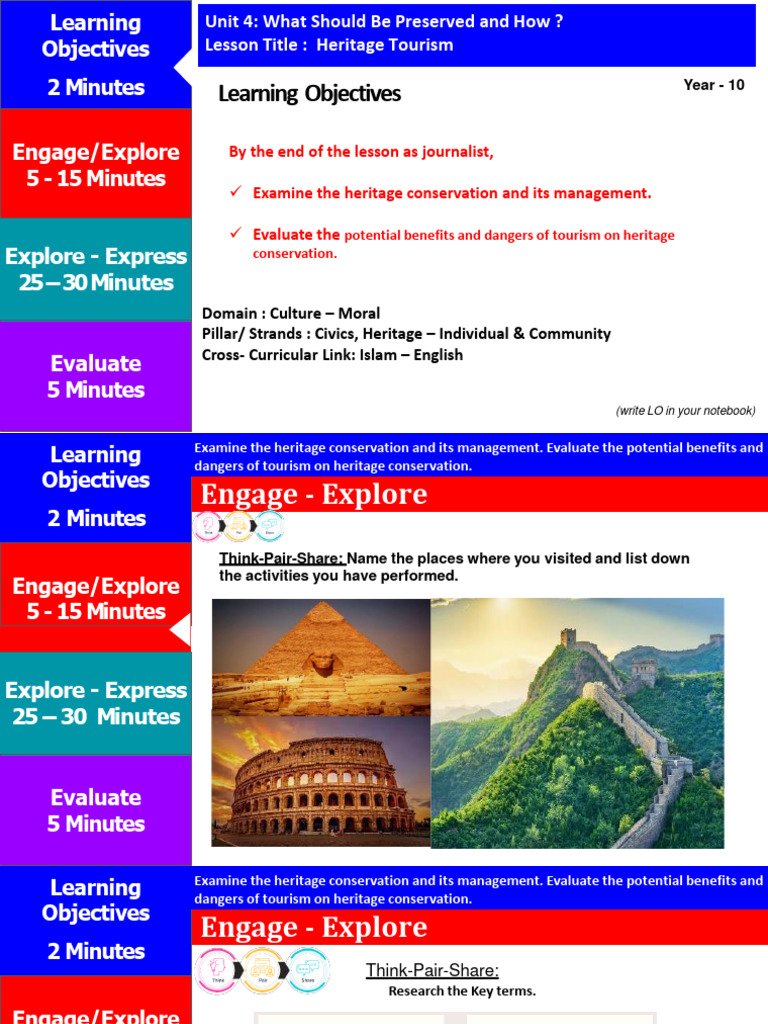Yr - 10 - MSC - Lesson - Heritage Tourism | PDF | Tourism | United Arab ...