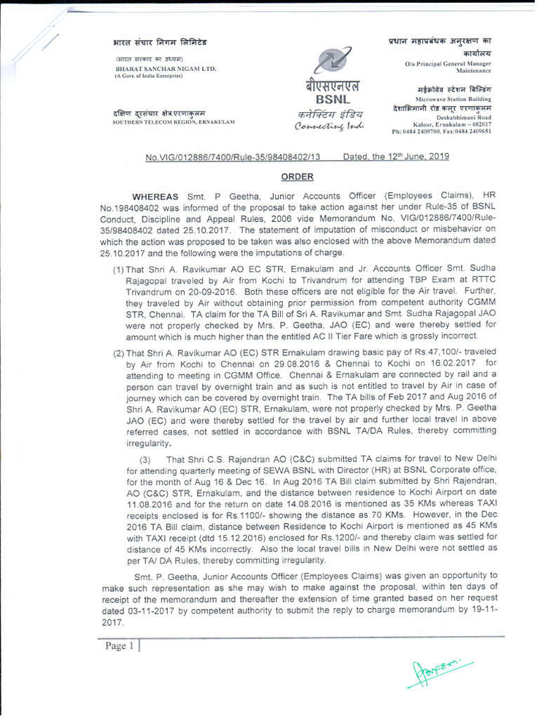 PG Rule 35 Final Orders | PDF