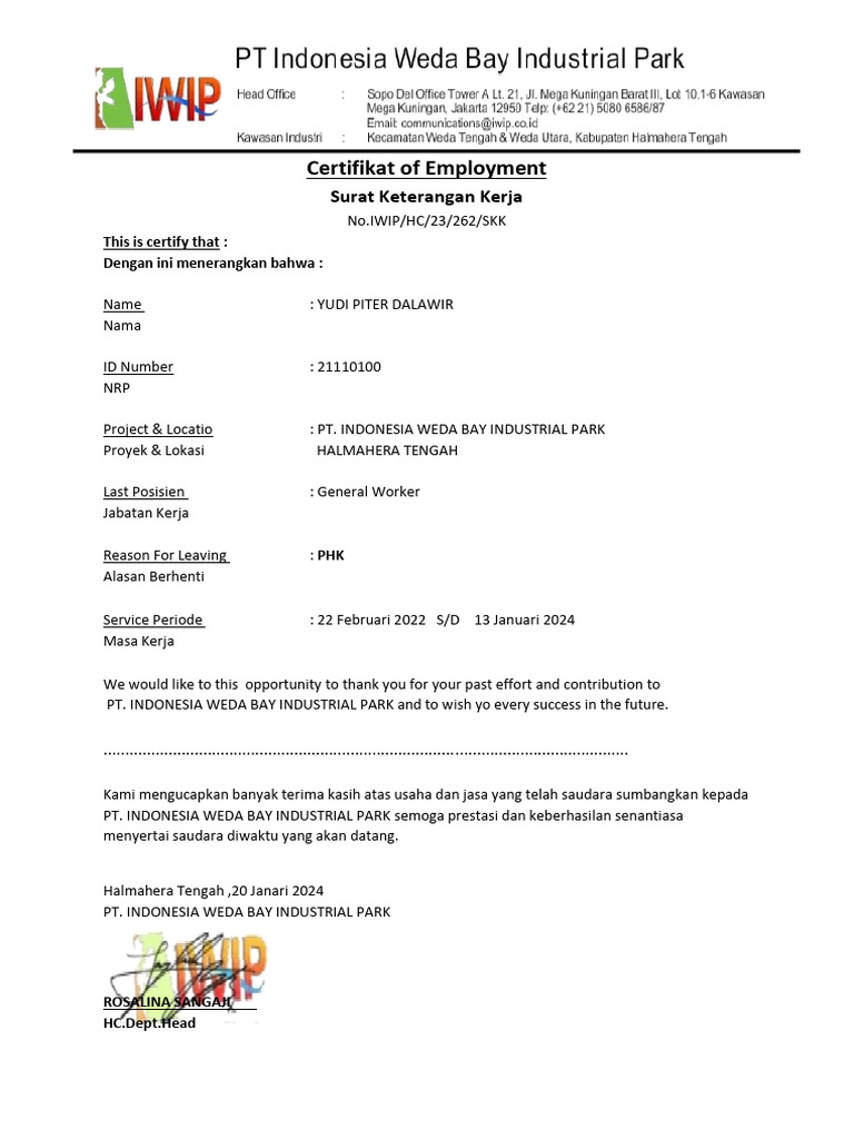 PT Iwip | PDF | Pengelolaan Keuangan & Uang | Teknologi & Rekayasa