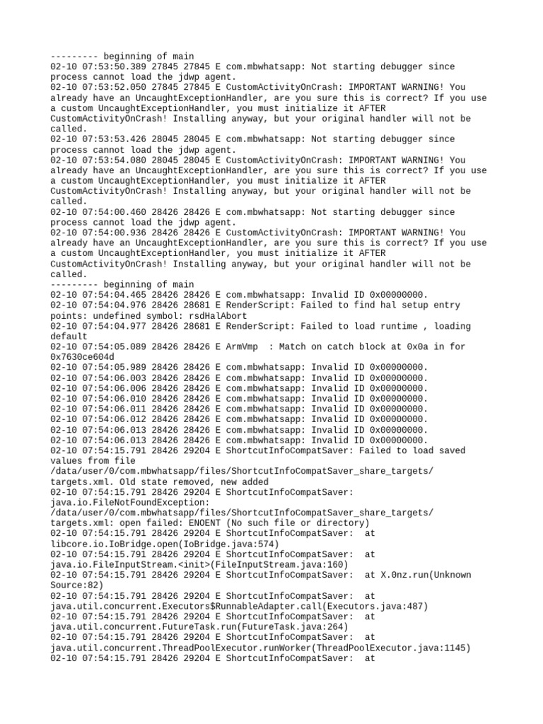 Logcat | Download Free PDF | Computer File | Java (Programming Language)