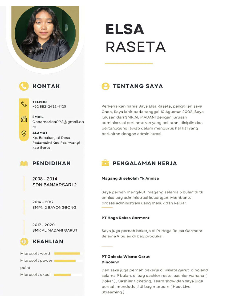 CV Elsa Raseta | PDF