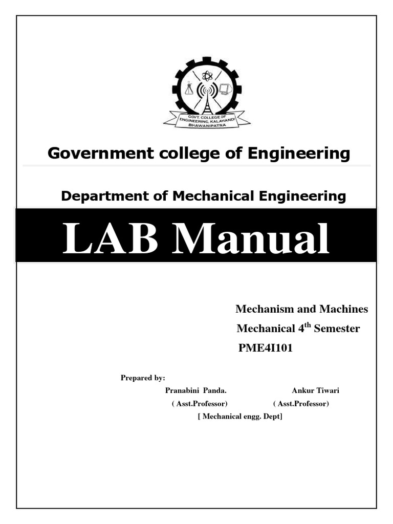 Vibration Lab Manual | PDF | Gyroscope | Gear