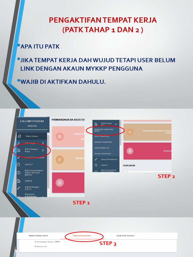 2 A - MAKLUMAT PATK 1 & PATK 2 | PDF