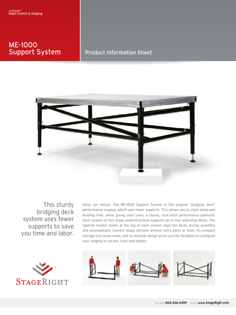Stageright Me 1000 Stage Supports - 2016 09 | PDF | Pipe (Fluid ...